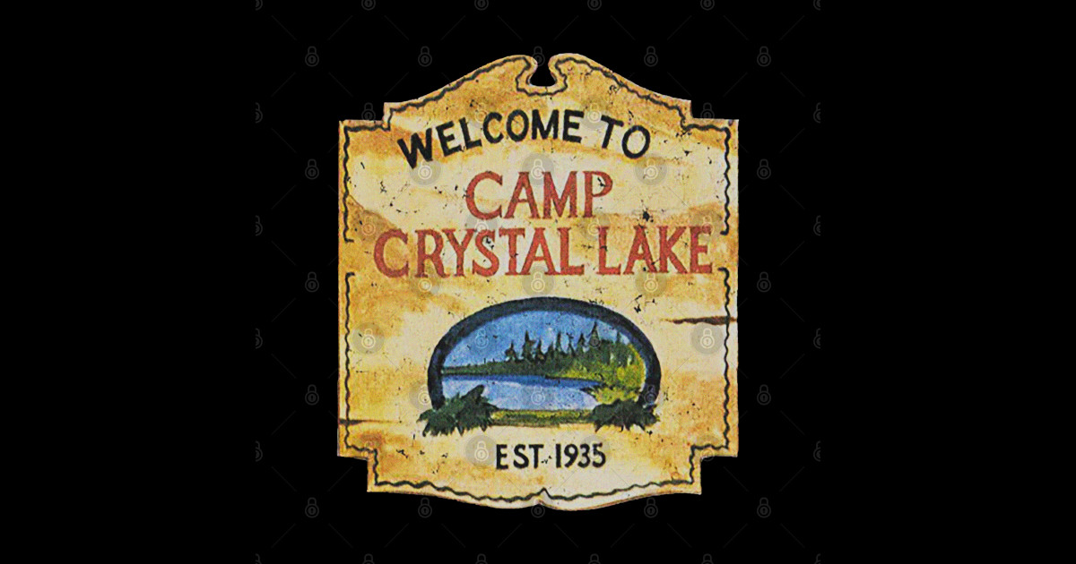 Welcom To Camp Crystal Lake Est 1935 - Camp Crystal Lake - Sticker ...