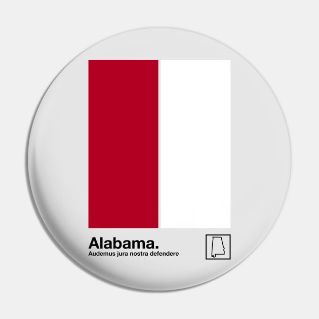 Alabama // Original Minimalist Artwork Poster Design - Alabama - Pin ...