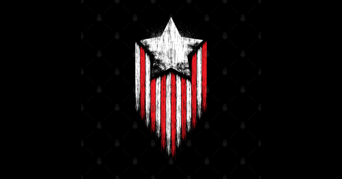 Star & Stripes - Captain America - Sticker | TeePublic