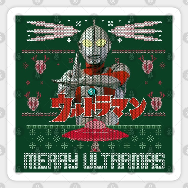 ULTRAMAN Ugly Sweater Exclusive - Ugly Christmas Sweater - Sticker ...