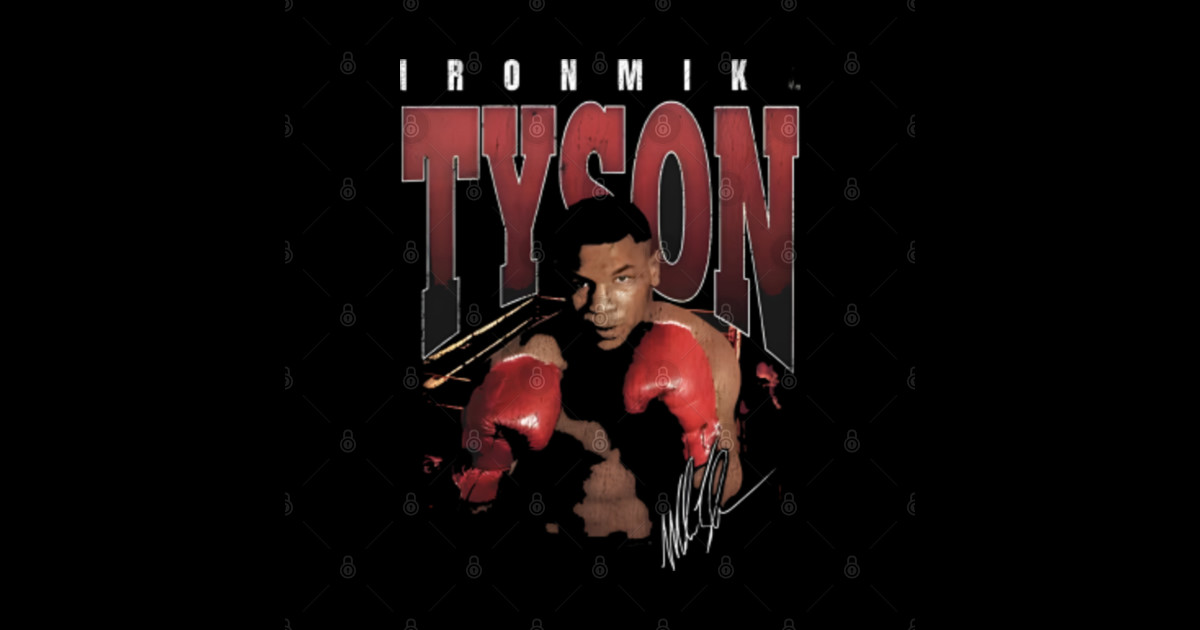 Boxing Iron Mike Signature - Iron Mike - Sticker | TeePublic