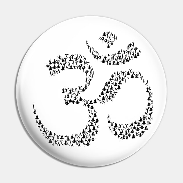 Black and White Aum Om Symbol Sign Yoga Poses - Yoga Poses - Pin ...