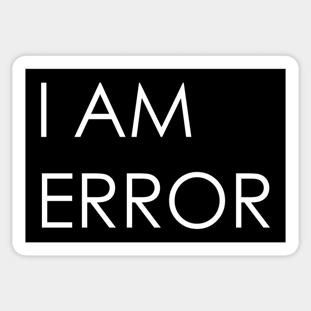 I Am Error - Zelda - Sticker | TeePublic