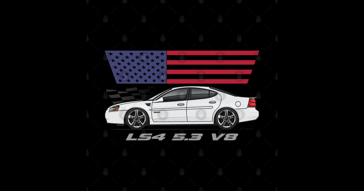 LS4 white - Grand Prix Gxp - Sticker | TeePublic