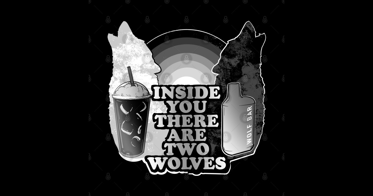 Inside You There Are Two Wolves - Two Wolves - Sticker | TeePublic