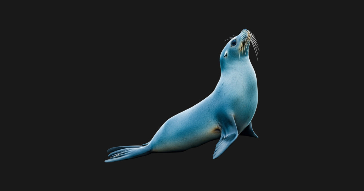 Cute Blue Seal - Cute Blue Seal - T-Shirt | TeePublic