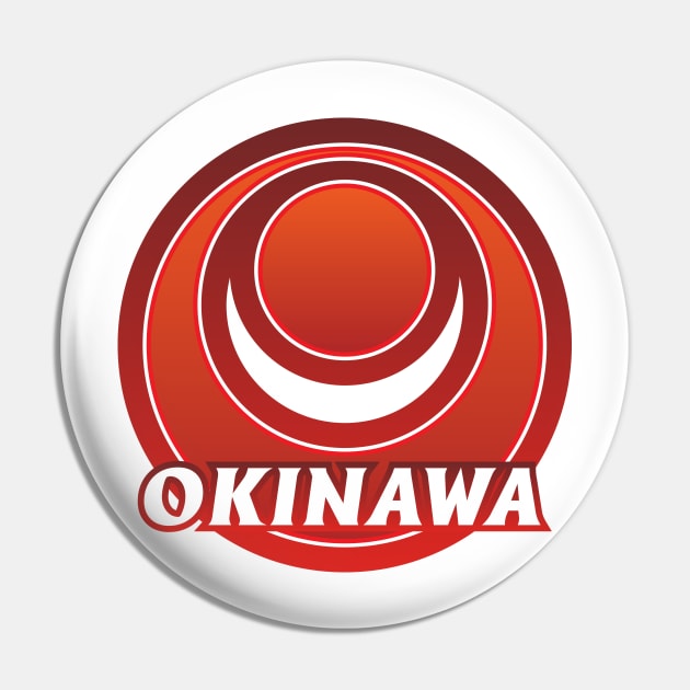 Okinawa Prefecture Japanese Symbol - Japanese - Pin | TeePublic