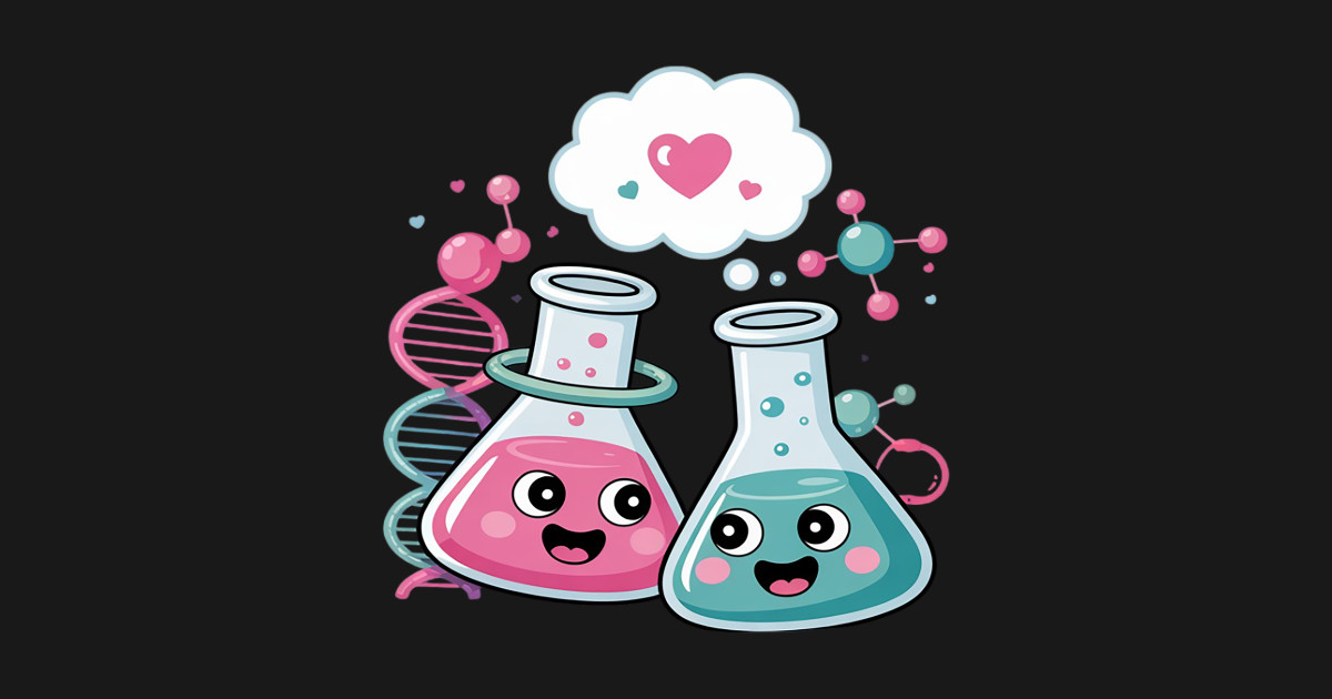 Science Love Vibes Chemistry Lab Cute Valentine's Day - Science Love ...