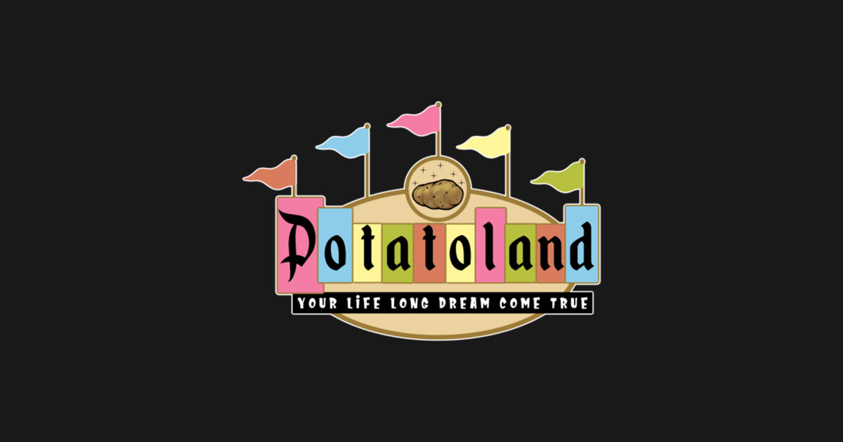 Potatoland Retro Sign - Potatoland Retro Sign - T-Shirt | TeePublic