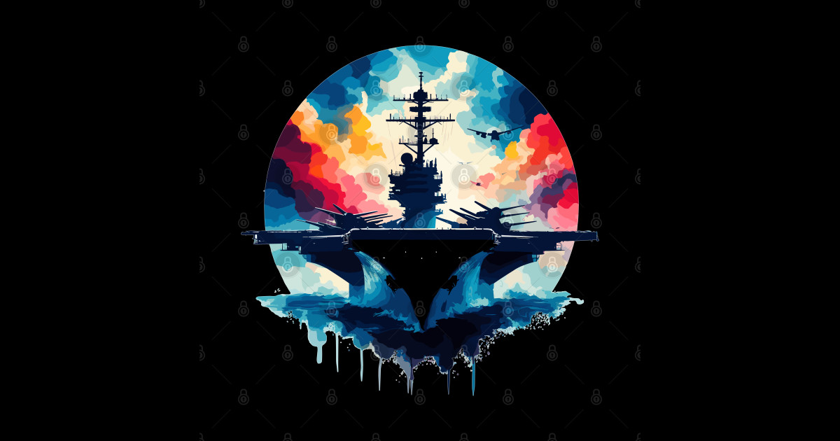 Aircraft carrier - Aircraft Carrier - Sticker | TeePublic