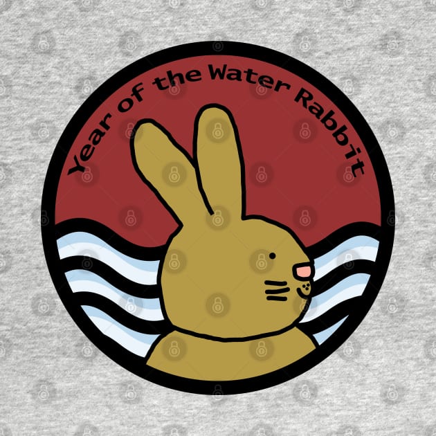 Cute Year of the Rabbit Water - Year Of The Rabbit - T-Shirt | TeePublic