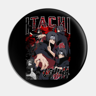 Naruto Shippuden Itachi Uchiha Sharinga Pins and Buttons for Sale ...