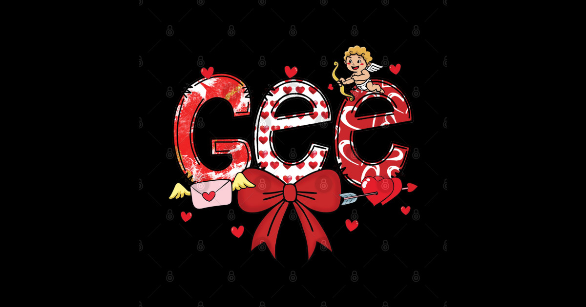 Cute Gee Heart Happy Valentines Day - Grandmother - Posters and Art ...