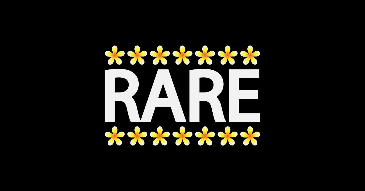 Rare text design - Rare Text Design - Sticker | TeePublic