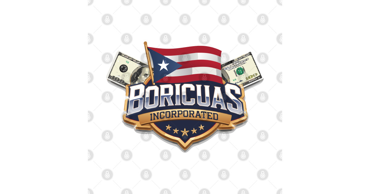 BORICUAS INCORPORATED LOGO #15 - Puerto Rican - T-Shirt | TeePublic