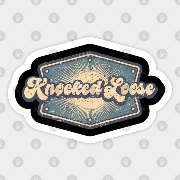 Knocked Loose Vintage Emblem - Musician - Sticker | TeePublic