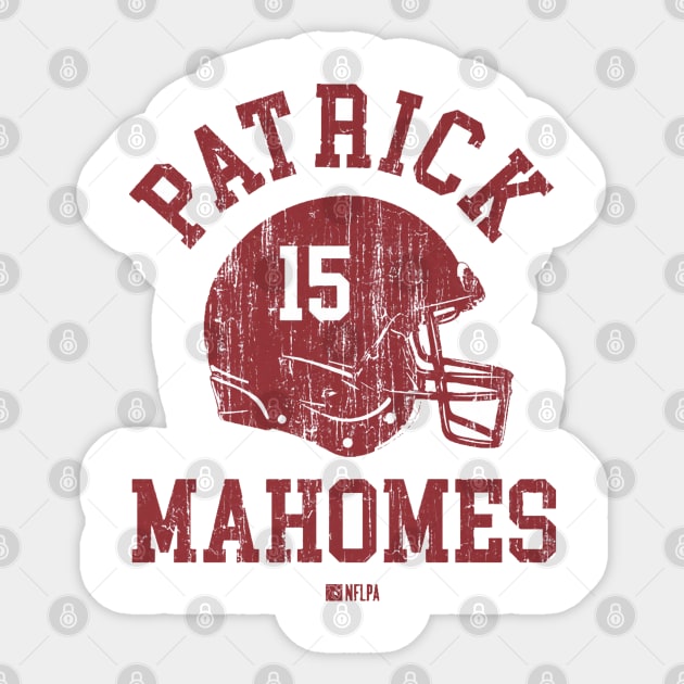 Patrick Mahomes Kansas City Helmet Font - Patrick Mahomes - Sticker ...