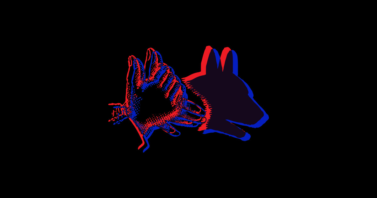 3D Shadow Puppet - PUPPY - Puppet - Magnet | TeePublic