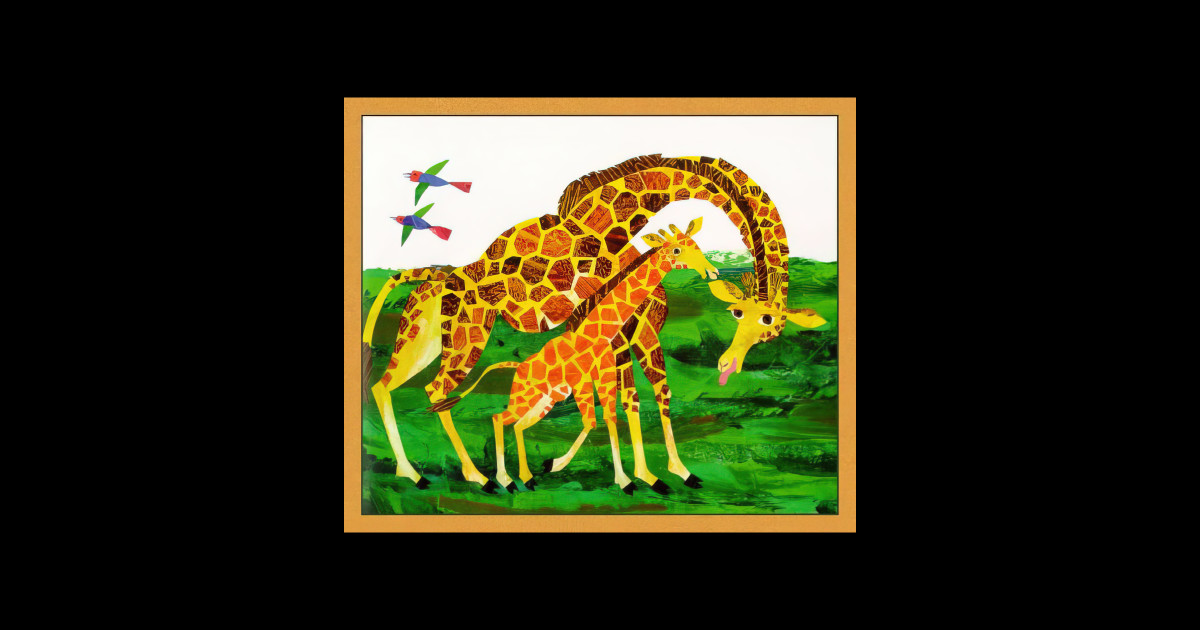 Giraffe - eric carle - Caterpillar - Sticker | TeePublic