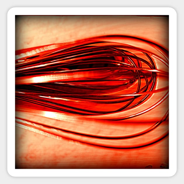 Curves in red - Color - Sticker | TeePublic