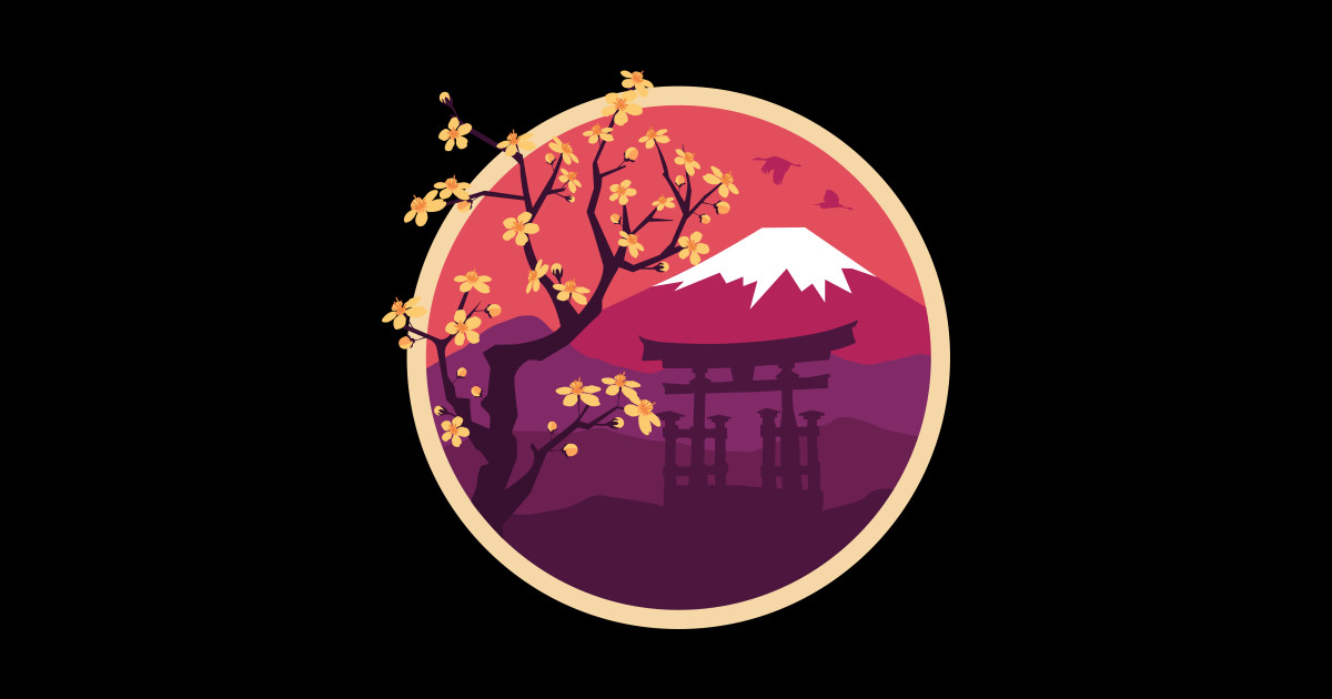 Japan Spring - Japan - Sticker | TeePublic