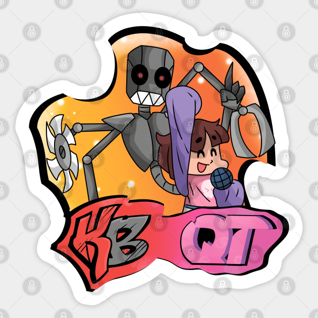 FNF KB and QT graffiti - Qt - Sticker | TeePublic