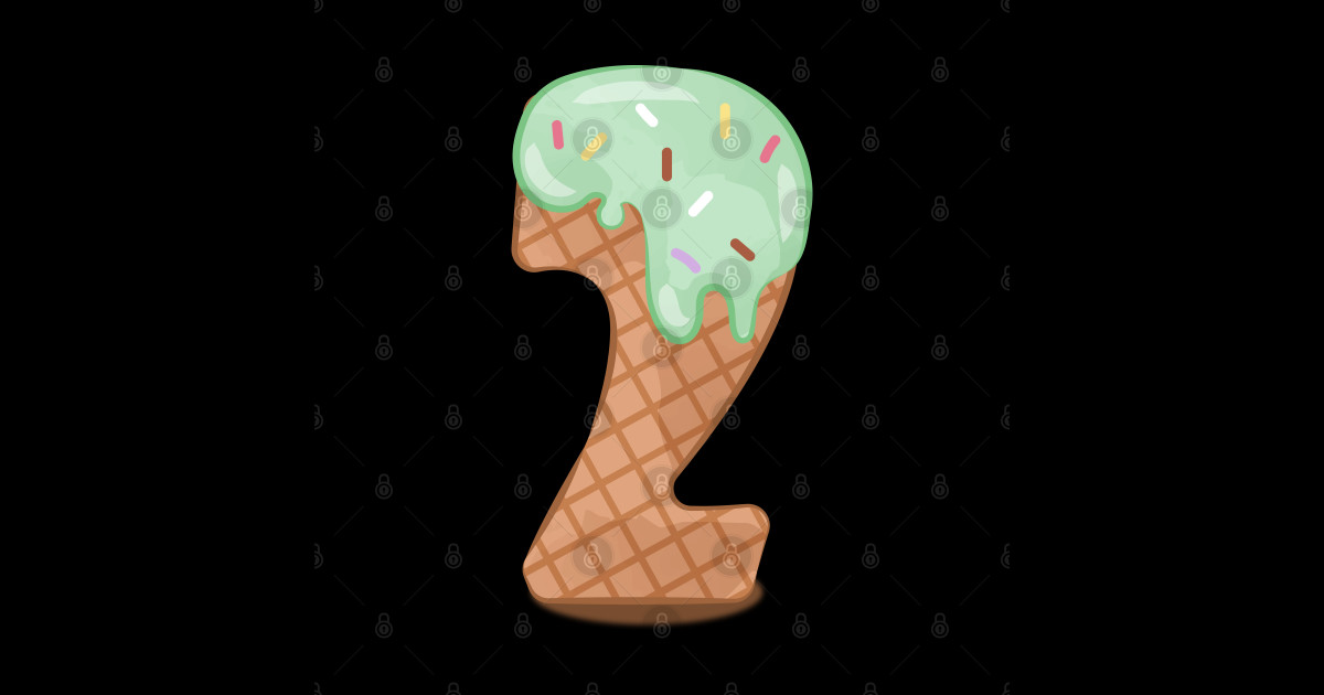 Ice cream number 2 - Ice Cream - Sticker | TeePublic
