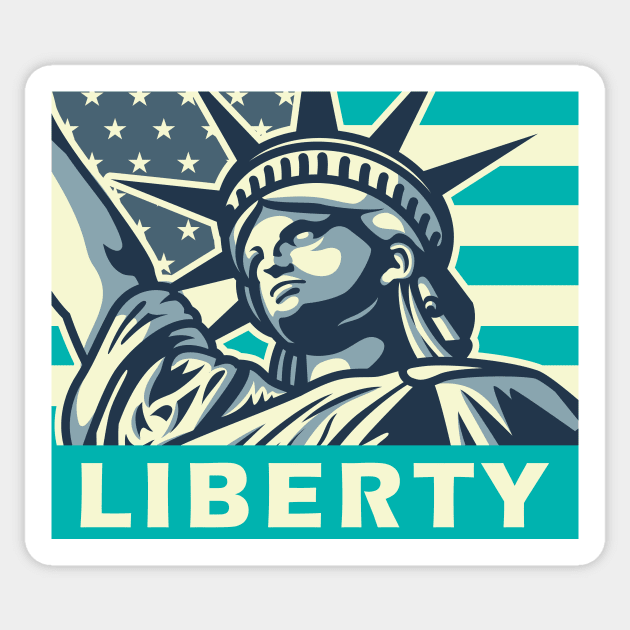 Statue Of Liberty - Statue Of Liberty - Sticker | TeePublic