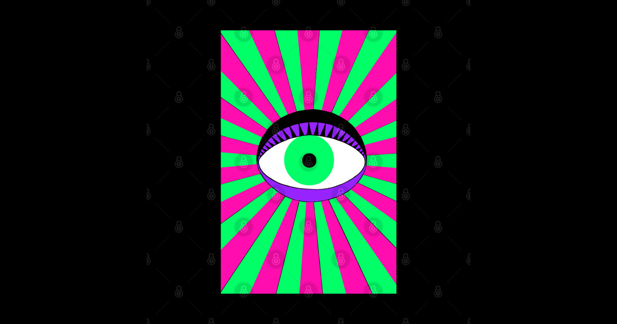 Psy Eye - Psychedelic - Sticker | TeePublic