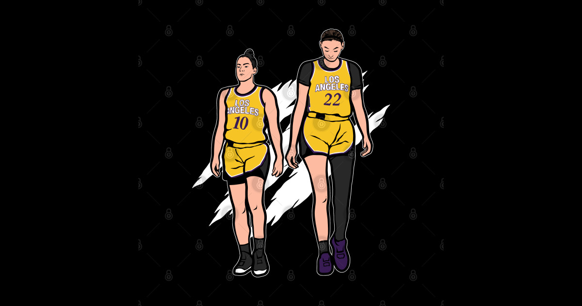 Duo Sparks - Plum Brink Cartoon - Kelsey Plum Cameron Brink - Sticker ...