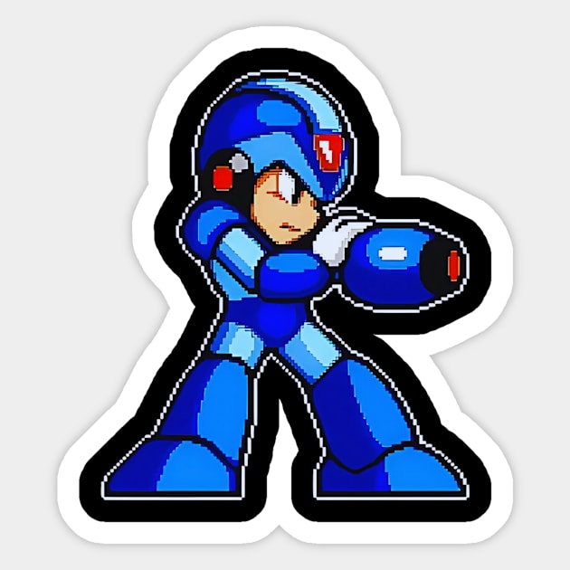 THE BLUE BOY MEGAMAN BOMBER MEGA MAN 2 X SPACE 10 - Cartoons - Sticker ...
