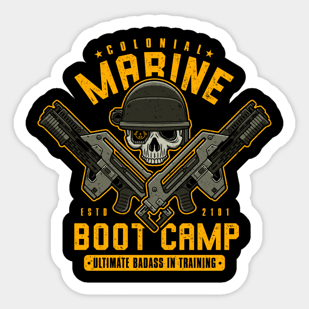 Colonial Marine Boot Camp - Aliens - Sticker | TeePublic
