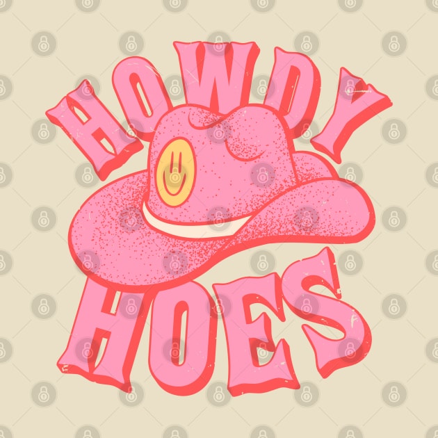 HOWDY HOES | Preppy Aesthetic | Creamy Pink Background - Howdy - T ...
