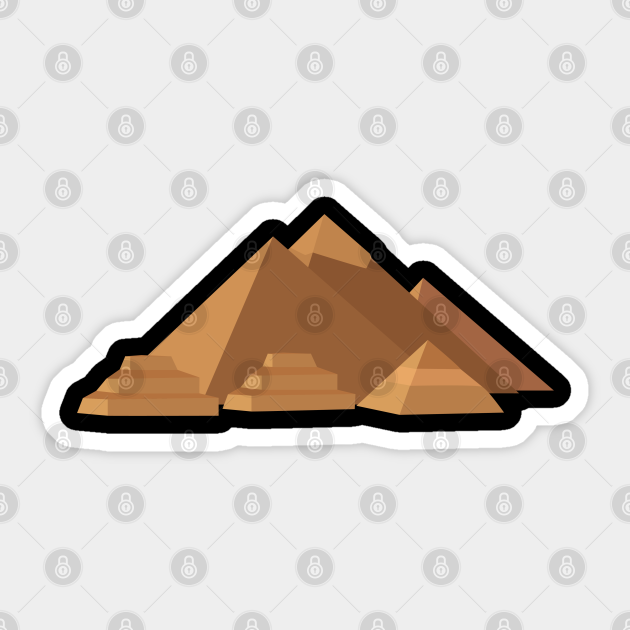 The Great Giza Pyramids - Pyramids In Egypt - Sticker | TeePublic
