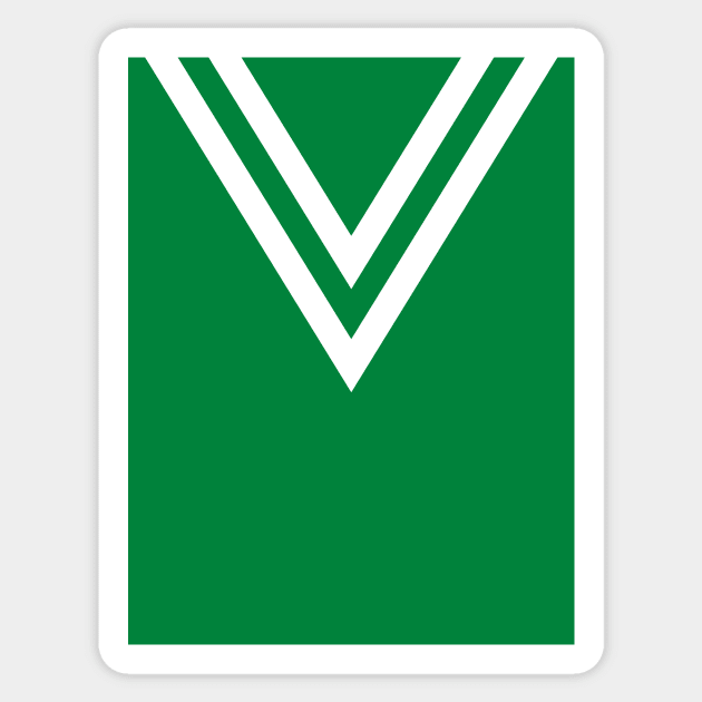 Ireland Rugby League Retro V Chevron - Rugby - Sticker | TeePublic