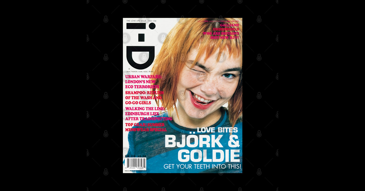 I-D Bjork and Goldie magazine cover 1996 - Bjork - Posters and Art ...