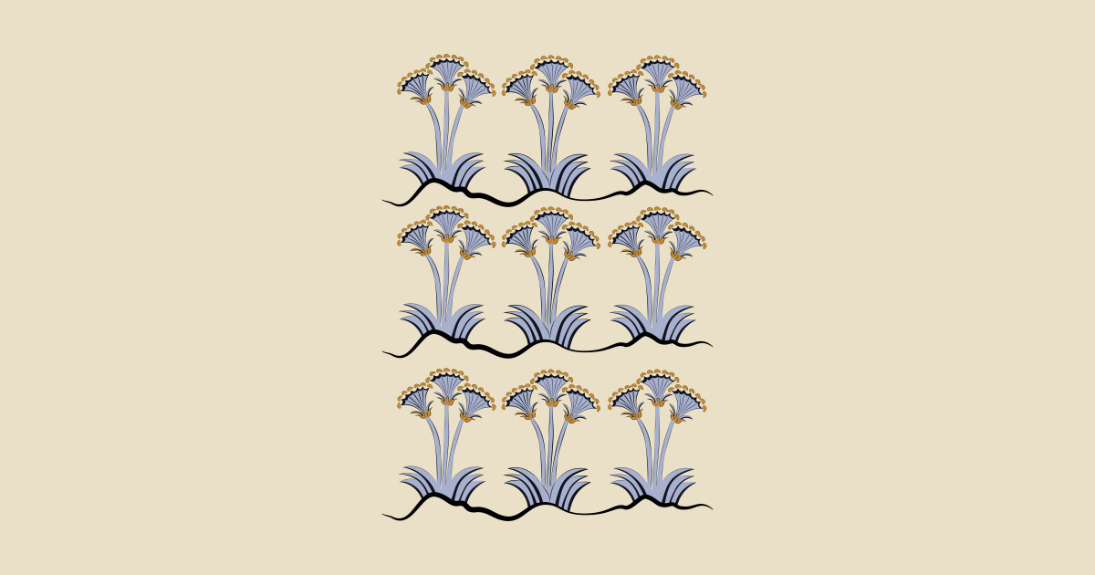 Minoan bronze age sea daffodils illustration - Sea Daffodils - T-Shirt ...