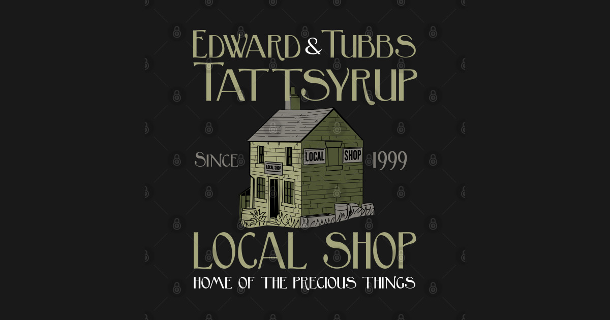 Edward & Tubbs Tattsyrup Local Shop - The League Of Gentlemen - T-Shirt ...