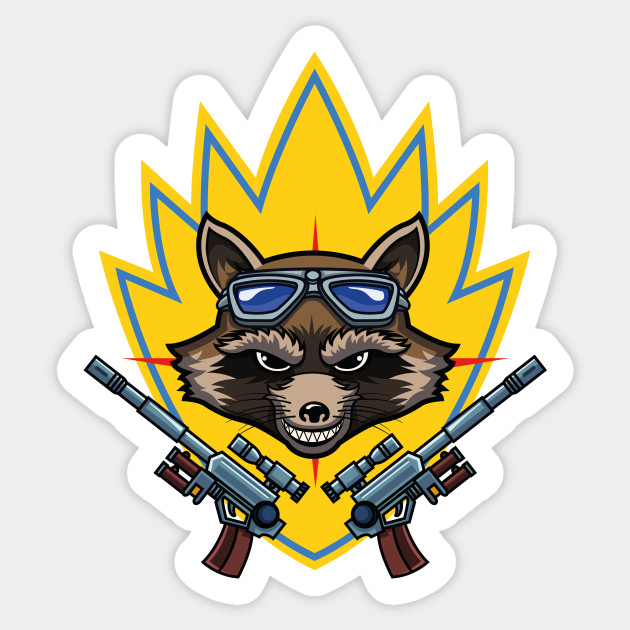 Rocket Raccoon - Avengers - Sticker | TeePublic