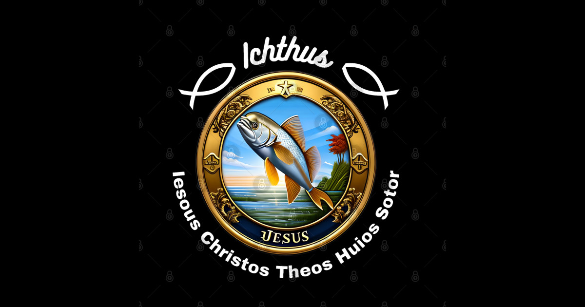 Ichthus Christian Symbol - Ichthus - Posters and Art Prints | TeePublic