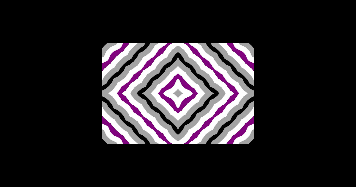 Wavy Ace Diamond Pattern - Ace - Sticker | TeePublic