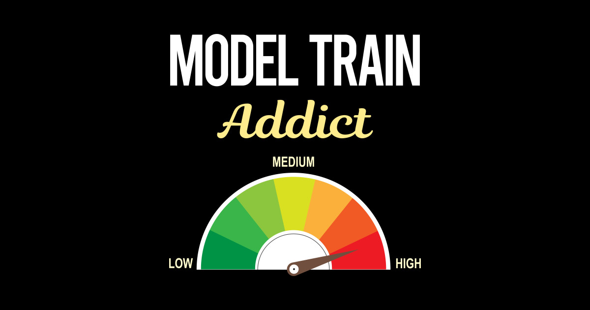 Funny Addict Model Train Trains Railroad Railway - Model Train ...