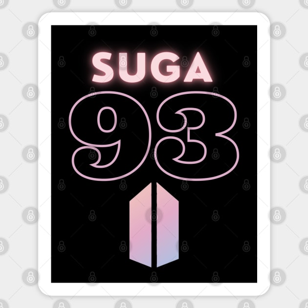 BTS Suga 93: Logo - Bts Suga - Sticker | TeePublic