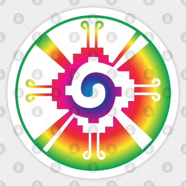 Galactic Butterfly Hunab Ku - aztec symbol - Hieroglyphics - Sticker ...