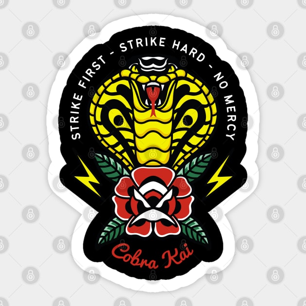 Cobra Kai tattoo - Cobra Kai - Sticker | TeePublic