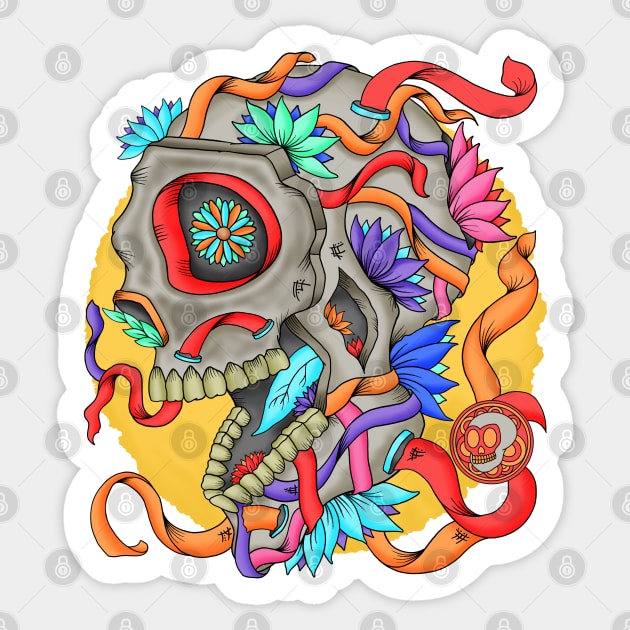 skull design colour