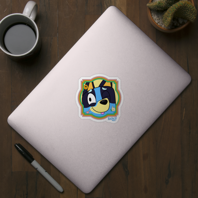 funny bluey - Bluey - Sticker | TeePublic