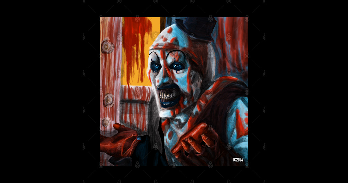 Terrifier "Splatter House" Art The Clown painting (digital) - Terrifier ...