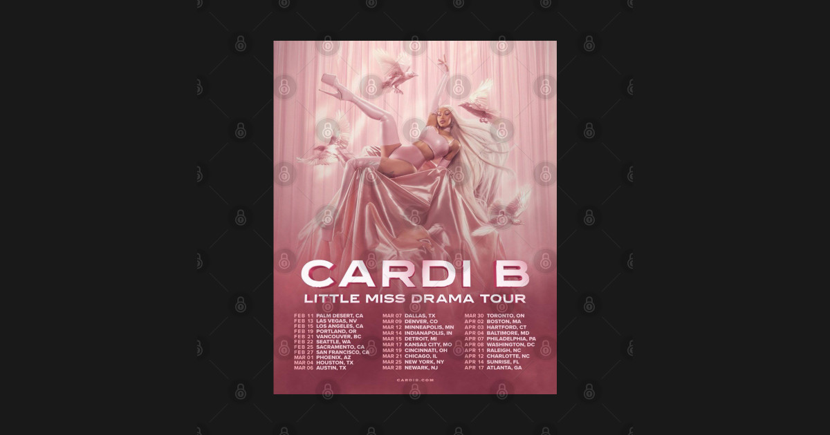 Cardi B Little Miss Drama Concert Tour 2026 - Cardi B - Hoodie | TeePublic
