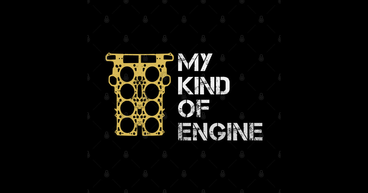 My Kind of Engine - 8 Eight Cylinder V8 Car quote - V8 - Sticker ...